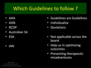 Management of Ischemic Stroke | PPTX