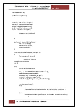 Prisoner Management System | DOCX