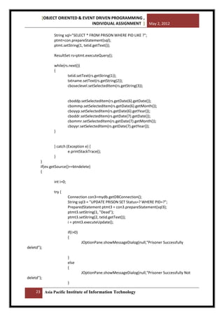 Prisoner Management System | DOCX