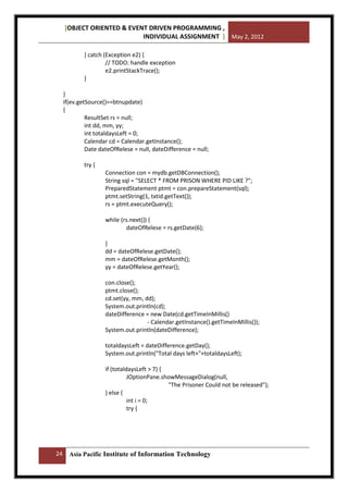 Prisoner Management System | DOCX