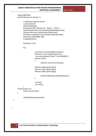 Prisoner Management System | DOCX