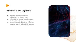 Apilean Secret For Healthy Weight Loss | PPT