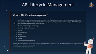 API Lifecycle Management | PPT