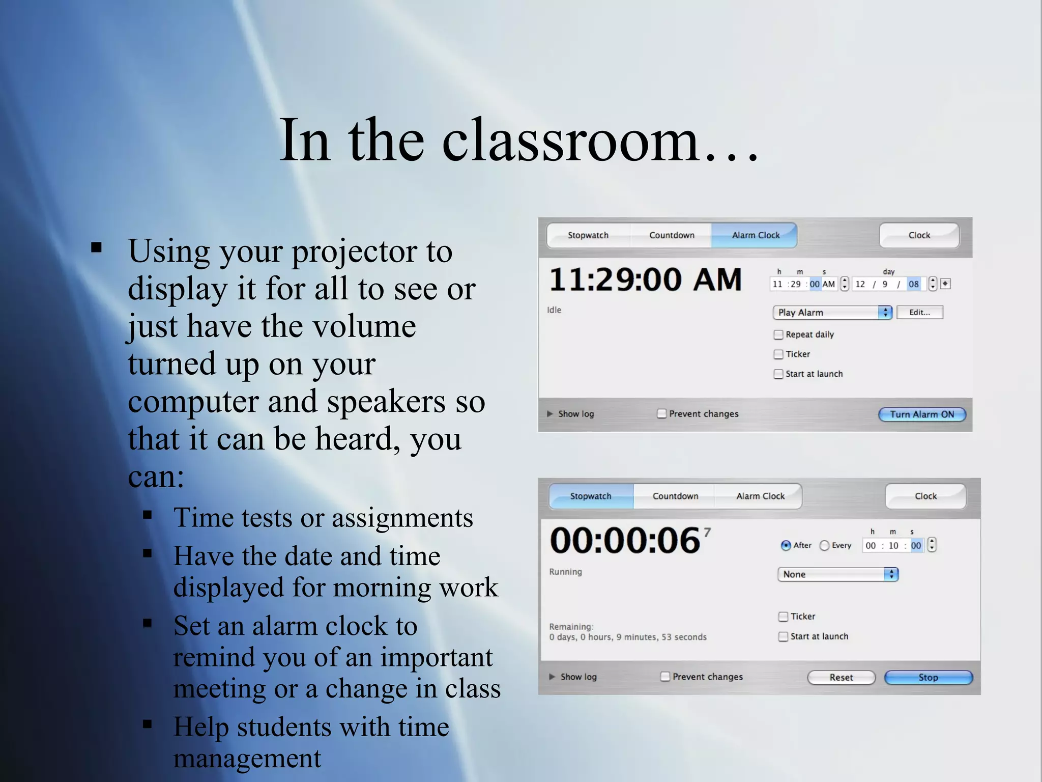 Apimac Timer in the Classroom | PPT | Technology & Computing