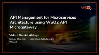 [Workshop] API Management in Microservices Architecture | PDF