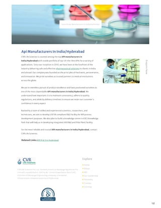 API manufacturers in India,Hyderabad.pdf