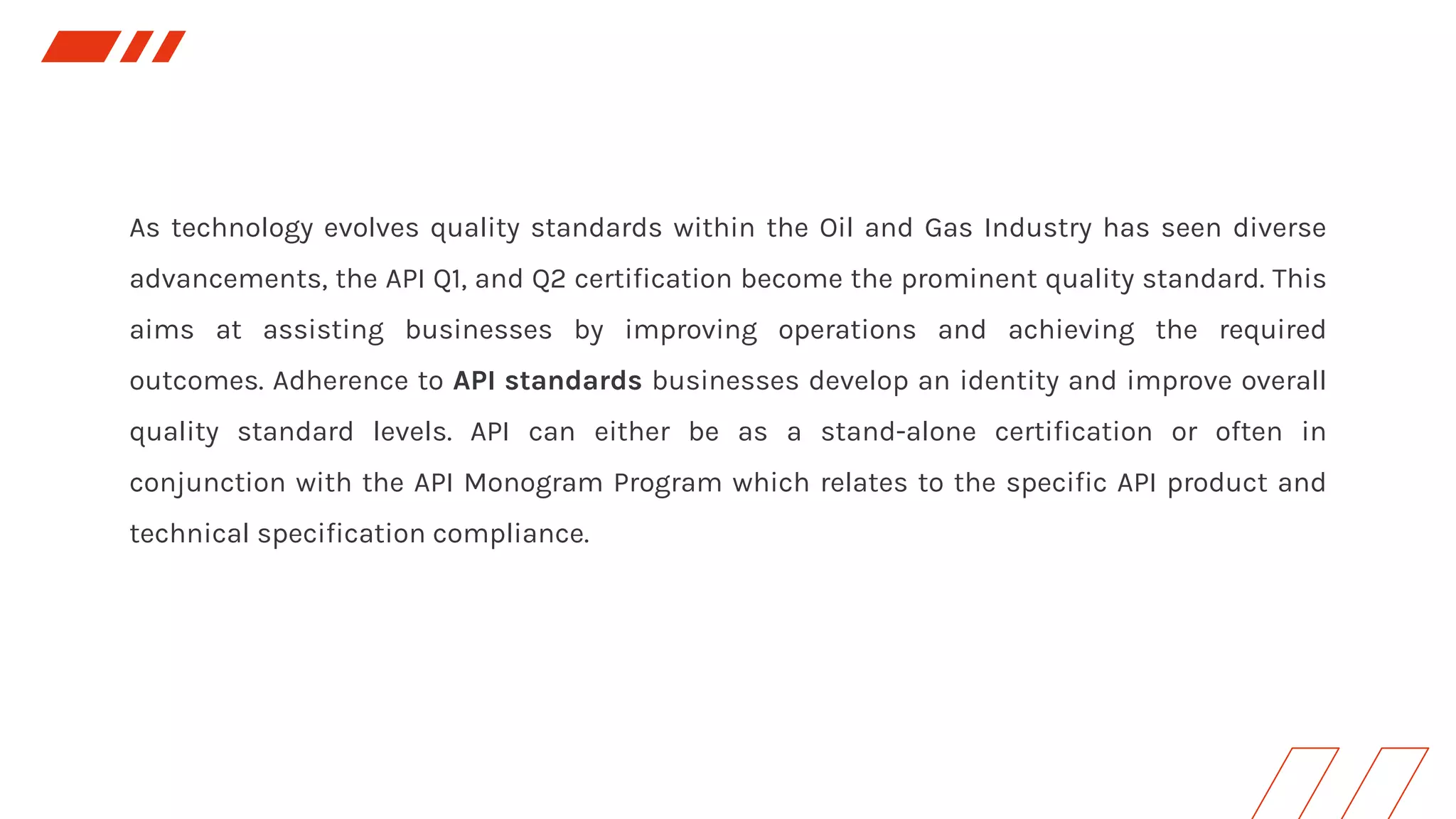 API Monogram Certification - Ibex Systems | PPTX