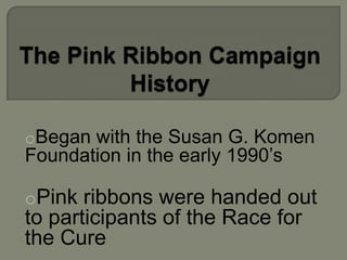 The Pink Ribbon Campaign | PPTX