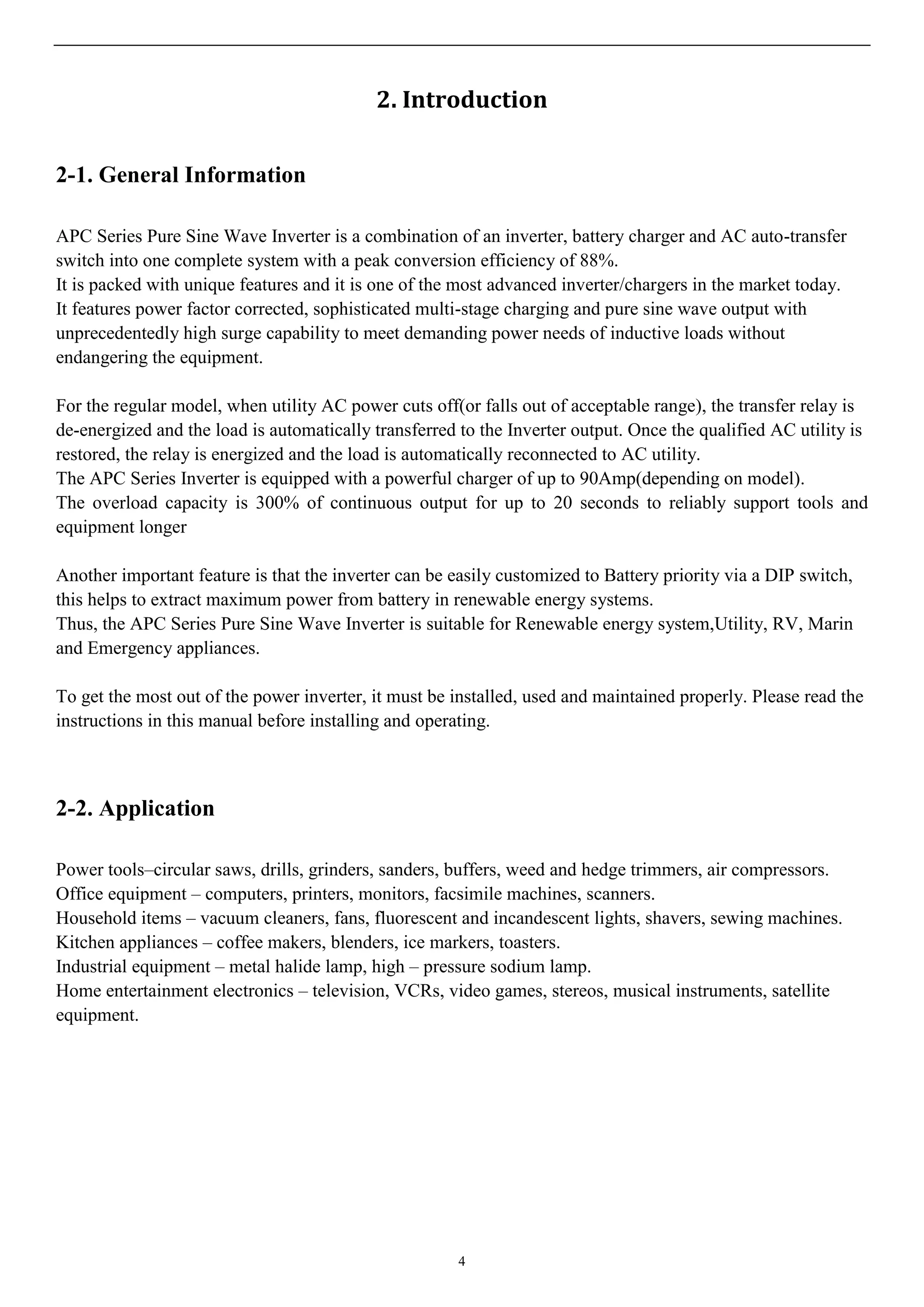 Ap inverter manual | PDF