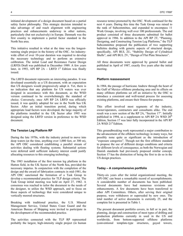 Api offshore structure standards rp 2 a and much more (mangiavacchi ...