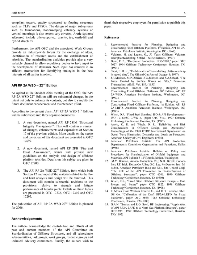 Api offshore structure standards rp 2 a and much more (mangiavacchi ...