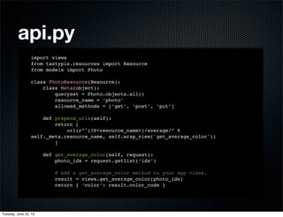 UnRESTful APIs with Django | PPT