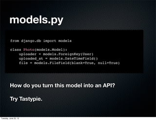 UnRESTful APIs with Django | PPT