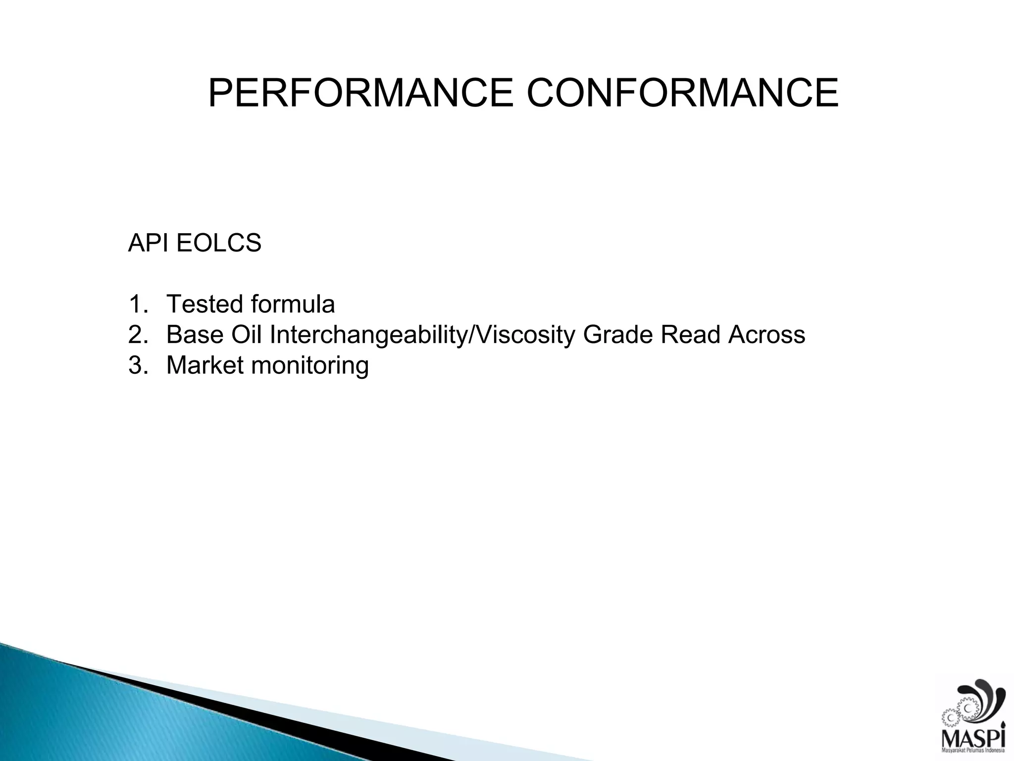 Api performance standard and conformance | PDF