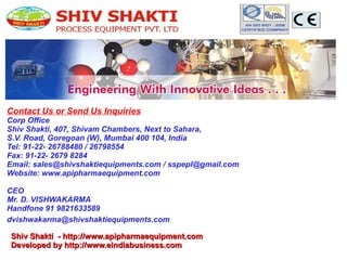Shiv Shakti Process Equipment Pvt. Ltd. | ODP