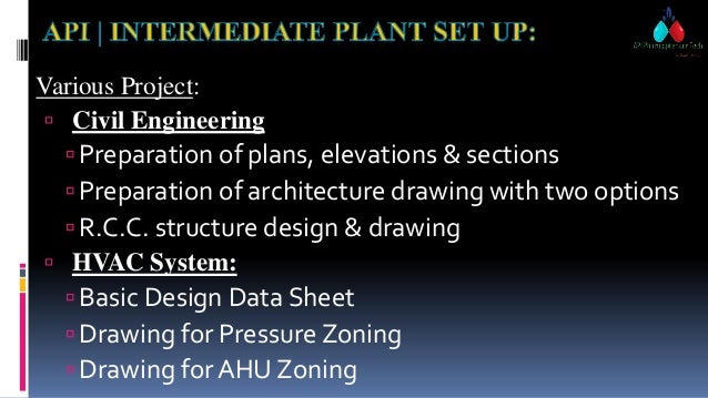 API Drug Or Intermediate Plant Set up (Part 2) | PPTX | Civil ...