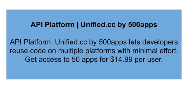 API Platform _ Unified.cc by 500apps.pdf