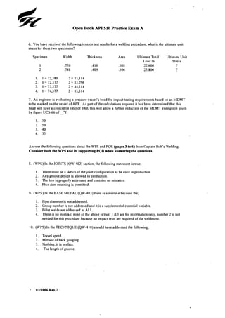 Api practice questions | PDF