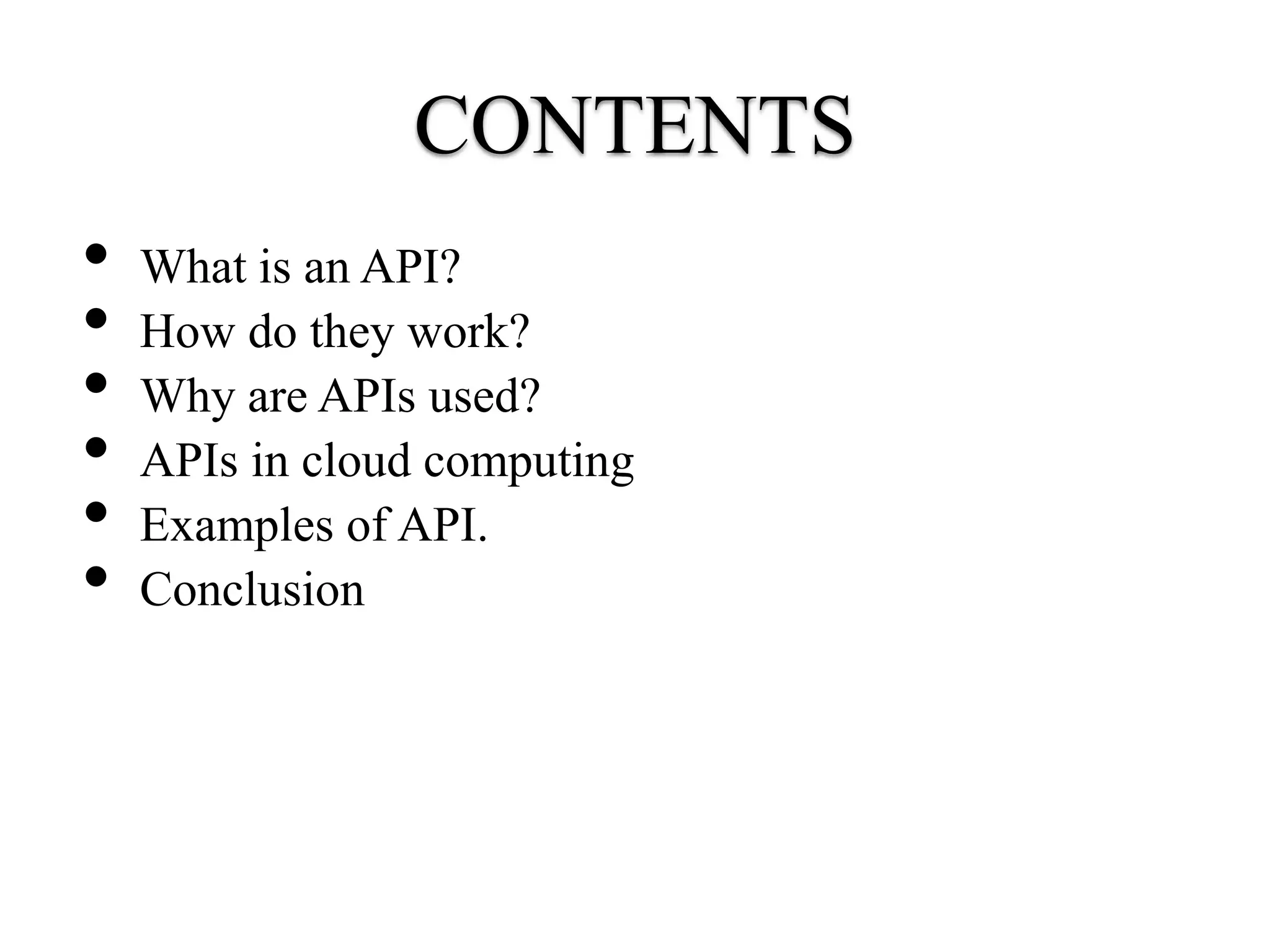 API Presentation | PPTX