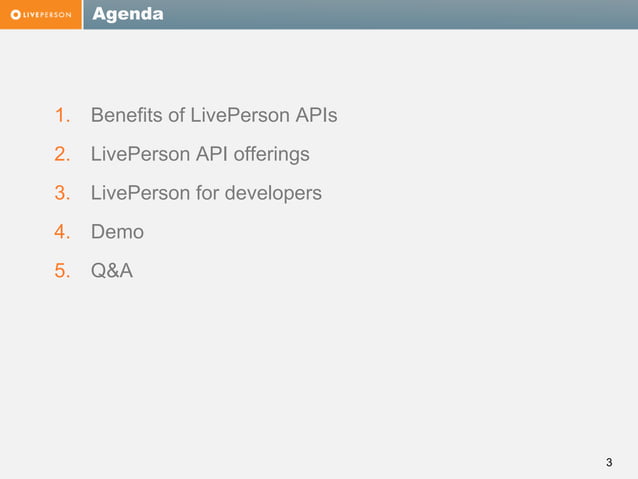 Support Office Hour Webinar - LivePerson API | PPT
