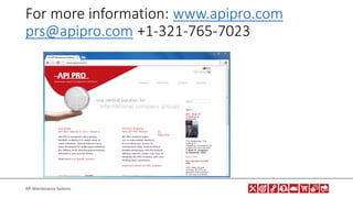 APIPRO for Ports and Terminals | PPT