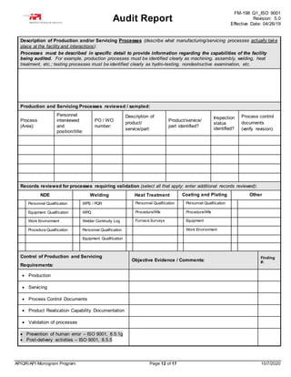 Api q1 6 a monogram-iso audit template- blank | DOCX