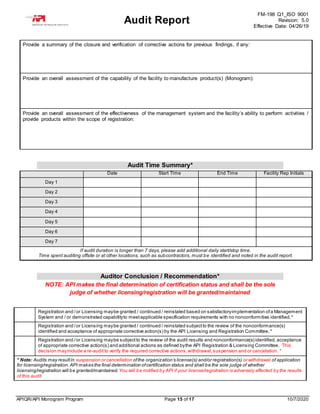 Api q1 6 a monogram-iso audit template- blank | DOCX