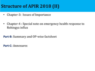 Annual Progress Implementation Report (APIR) 2018 finalization workshop ...