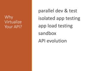 API Readiness: Visualization and Virtualization (Glue 2015) | PPTX