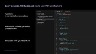 APIs at Scale with TypeSpec by Mandy Whaley, Microsoft | PPTX