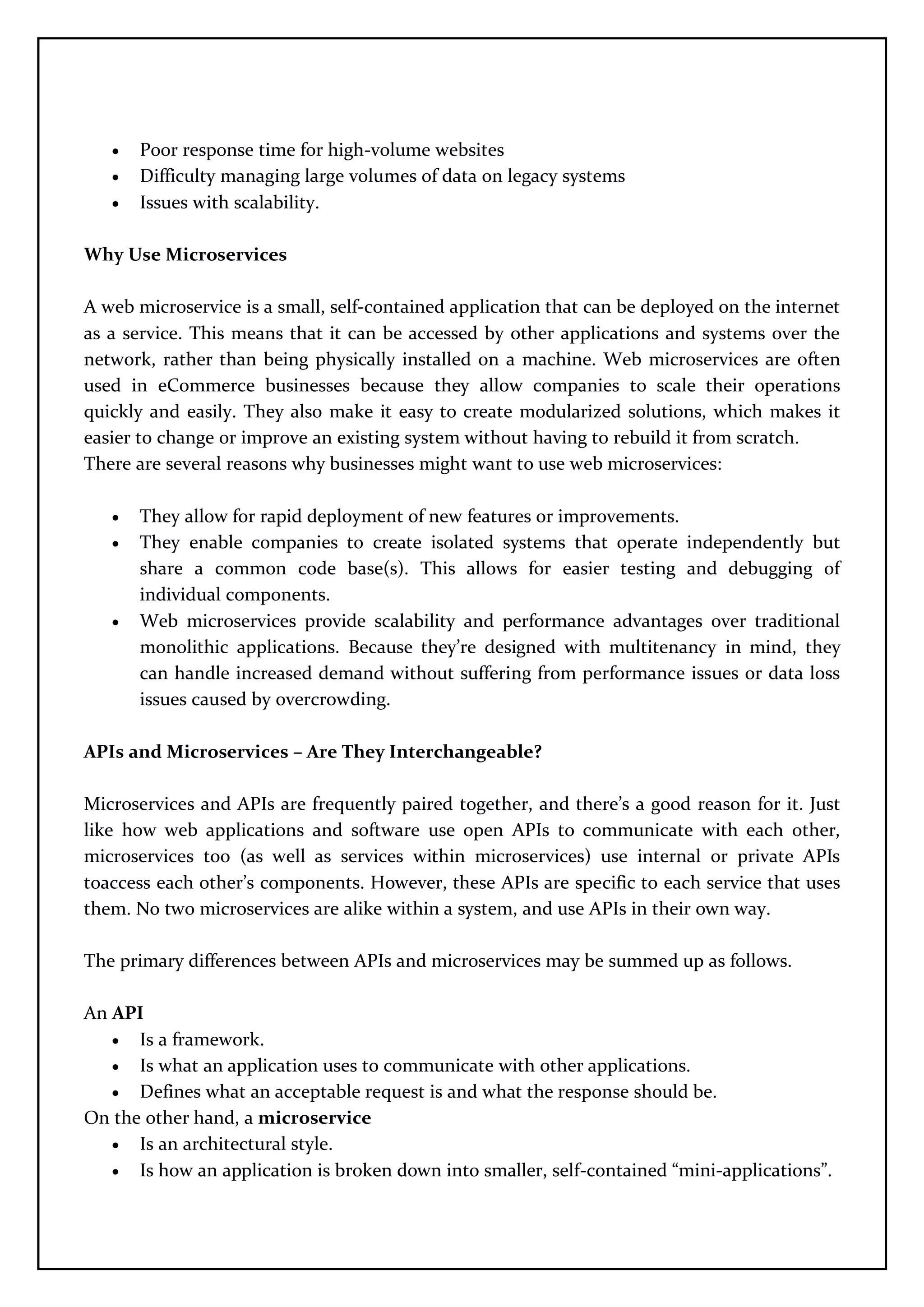 APIs and Microservices - What Are They? | PDF