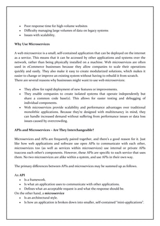 APIs and Microservices - What Are They? | PDF