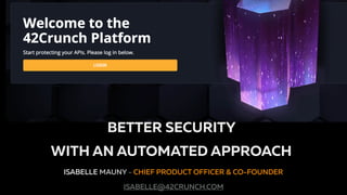 Better API Security with Automation | PPT