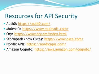Api security with o auth2 | PPTX