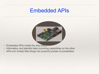 APIs enabling IoT | PPTX | Internet | Computing