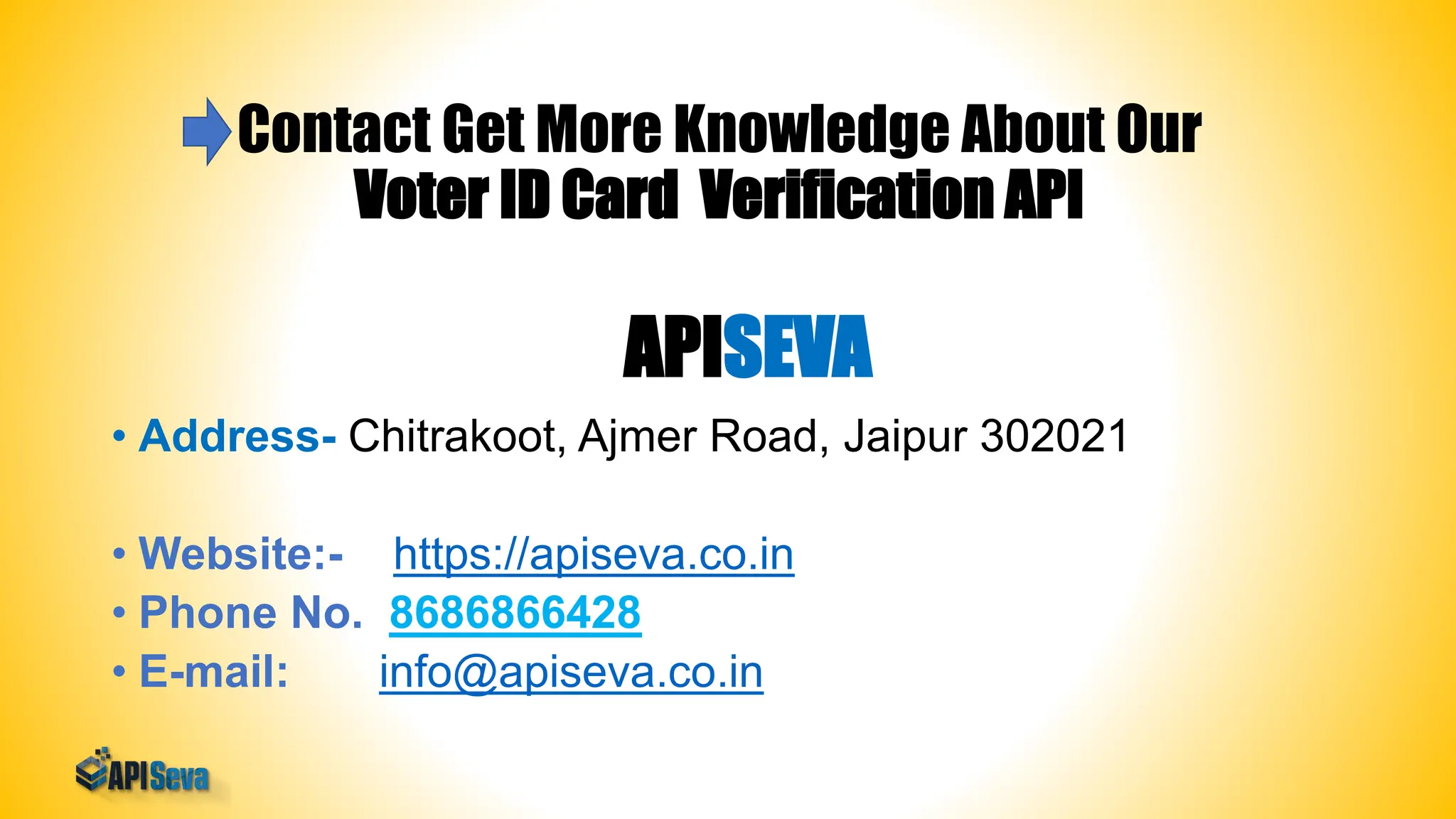 API Seva Provide Voter ID Card Verification API Service in India.pptx