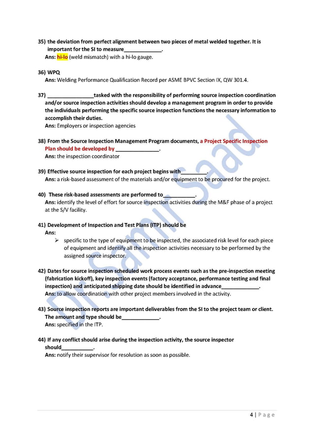 API SIFE-Source Inspector Fixed Equipment Notes-Dr. Samir Saad | PDF
