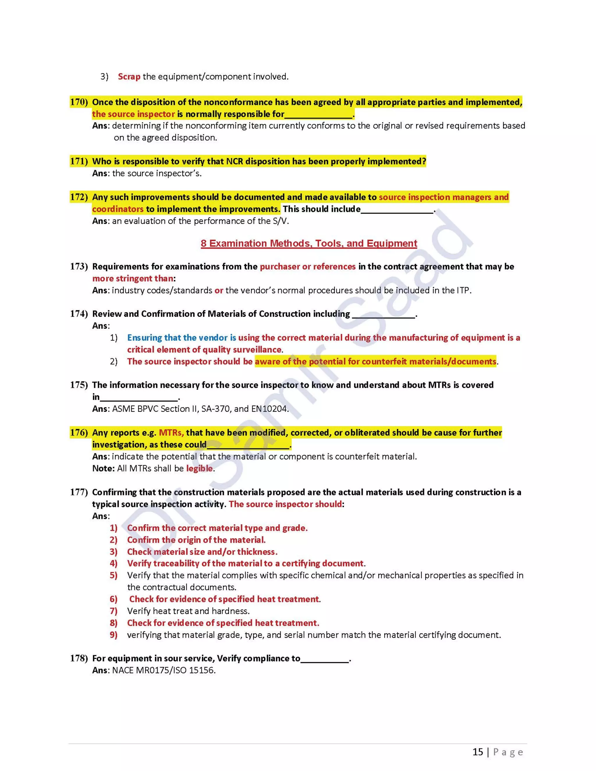 API SIRE-Source Inspector Rotating Equipment Notes-Dr. Samir Saad | PDF