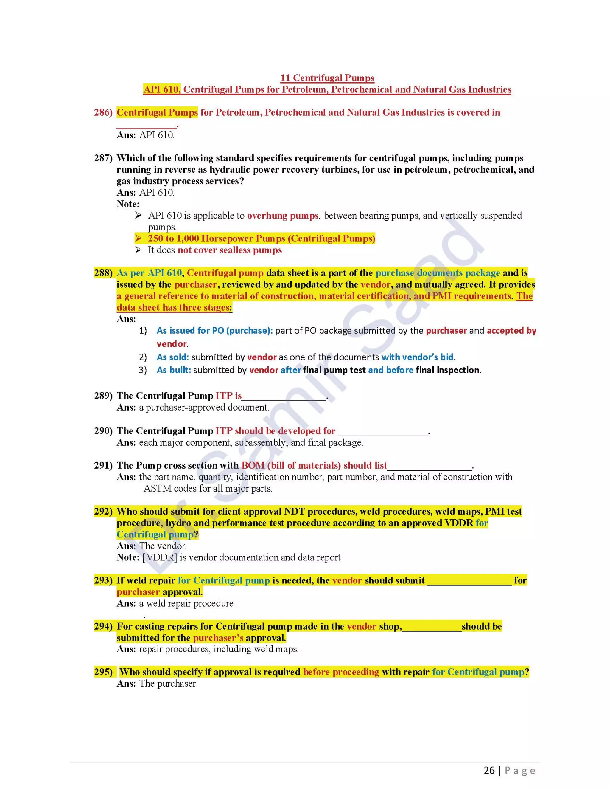 API SIRE-Source Inspector Rotating Equipment Notes-Dr. Samir Saad | PDF