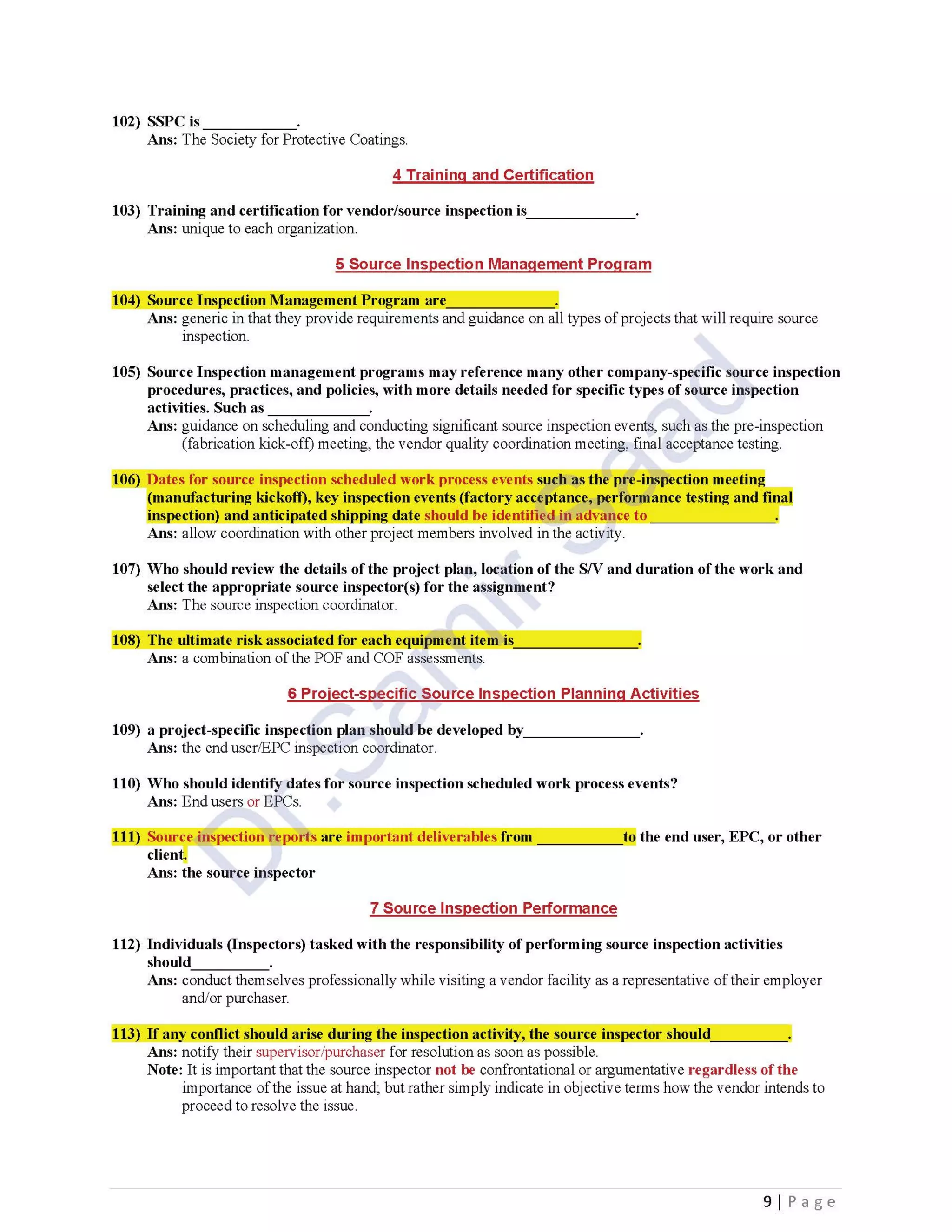API SIRE-Source Inspector Rotating Equipment Notes-Dr. Samir Saad | PDF