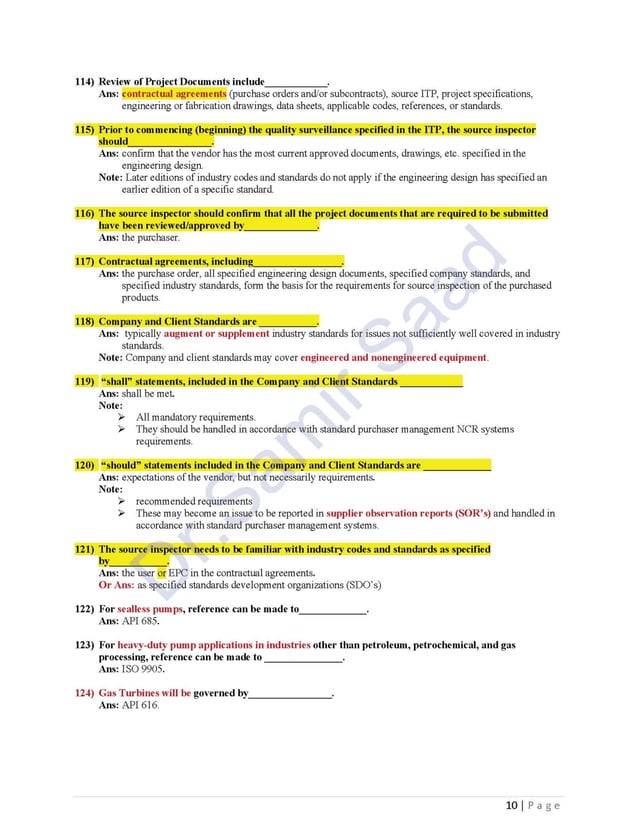 API SIRE-Source Inspector Rotating Equipment Notes-Dr. Samir Saad | PDF