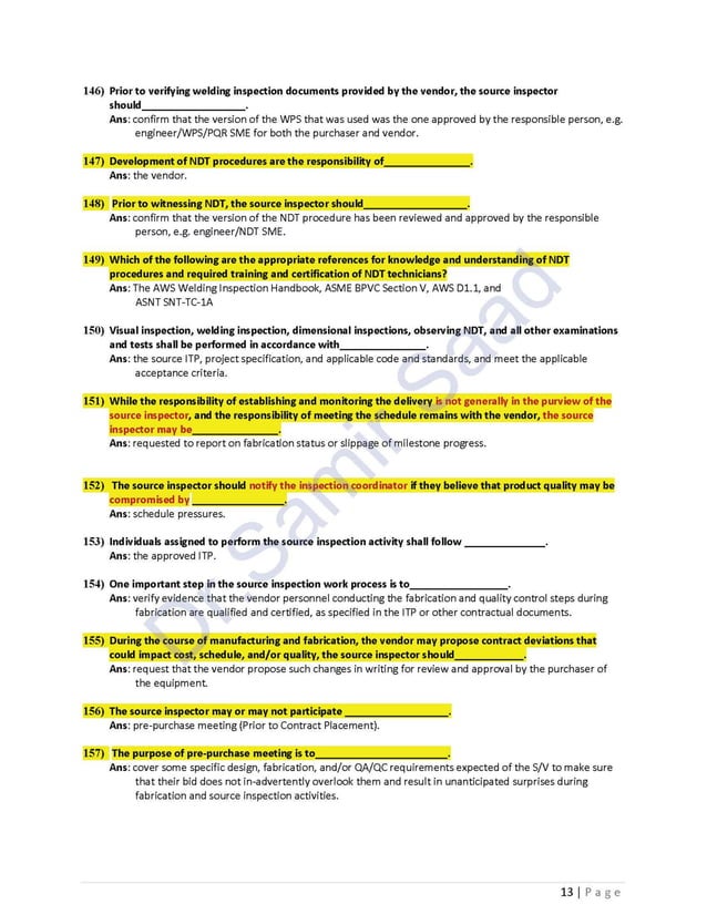 API SIRE-Source Inspector Rotating Equipment Notes-Dr. Samir Saad | PDF