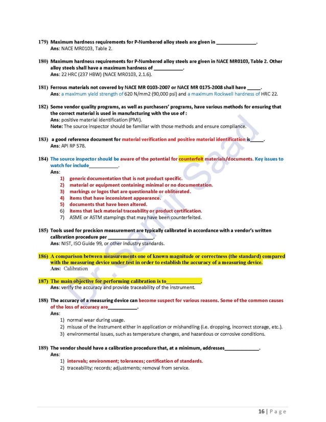 API SIRE-Source Inspector Rotating Equipment Notes-Dr. Samir Saad | PDF