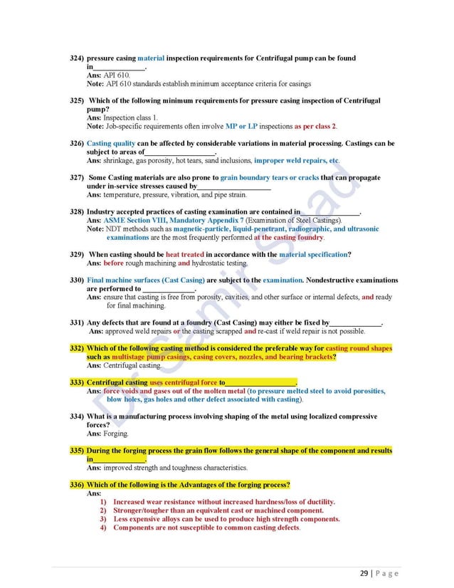API SIRE-Source Inspector Rotating Equipment Notes-Dr. Samir Saad | PDF