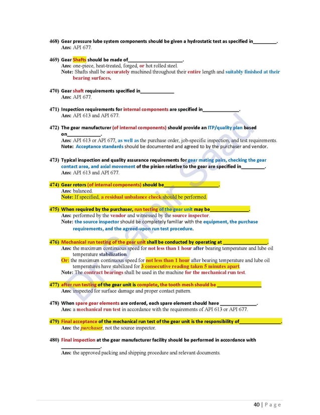 API SIRE-Source Inspector Rotating Equipment Notes-Dr. Samir Saad | PDF