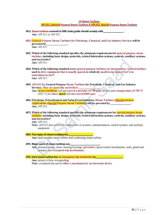 API SIRE-Source Inspector Rotating Equipment Notes-Dr. Samir Saad | PDF