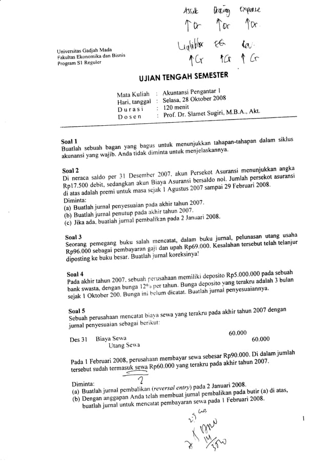 Ap i slamet sugiri uts 2008 | PDF | Free Download