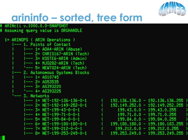 ARIN API Software and Development Toolkit | PPTX | Web Development | Internet