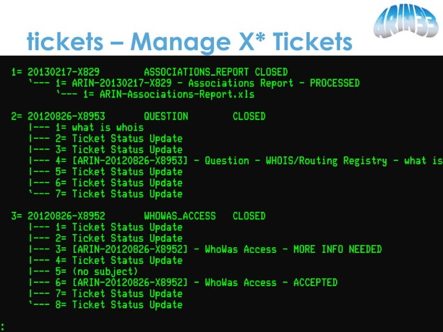 ARIN API Software and Development Toolkit | PPTX | Web Development | Internet