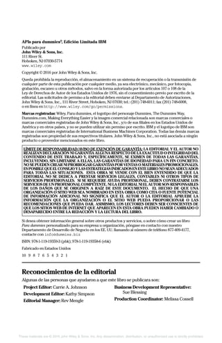Apis para dummies claus jensen | PDF